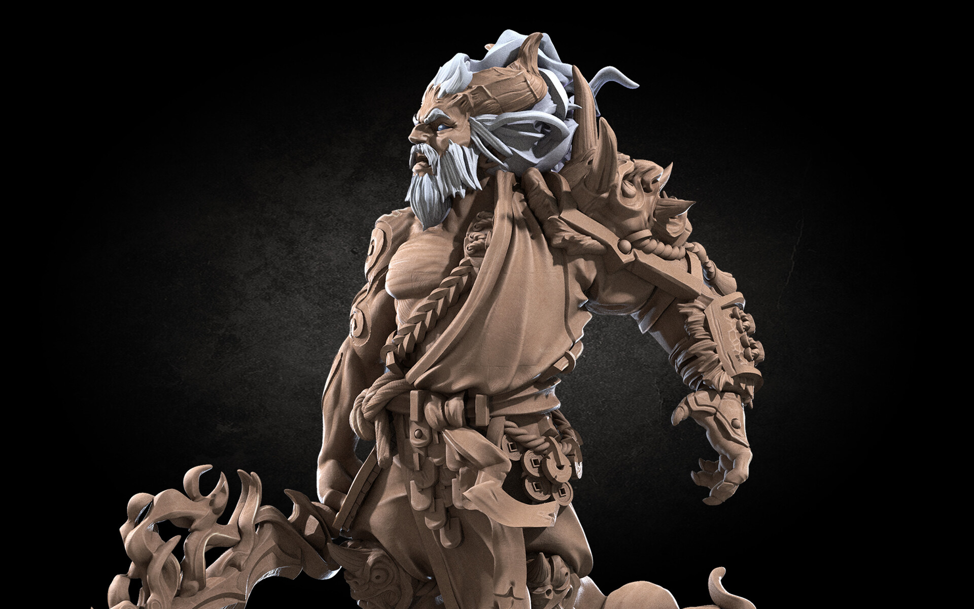 ArtStation - Genasi Air Monk