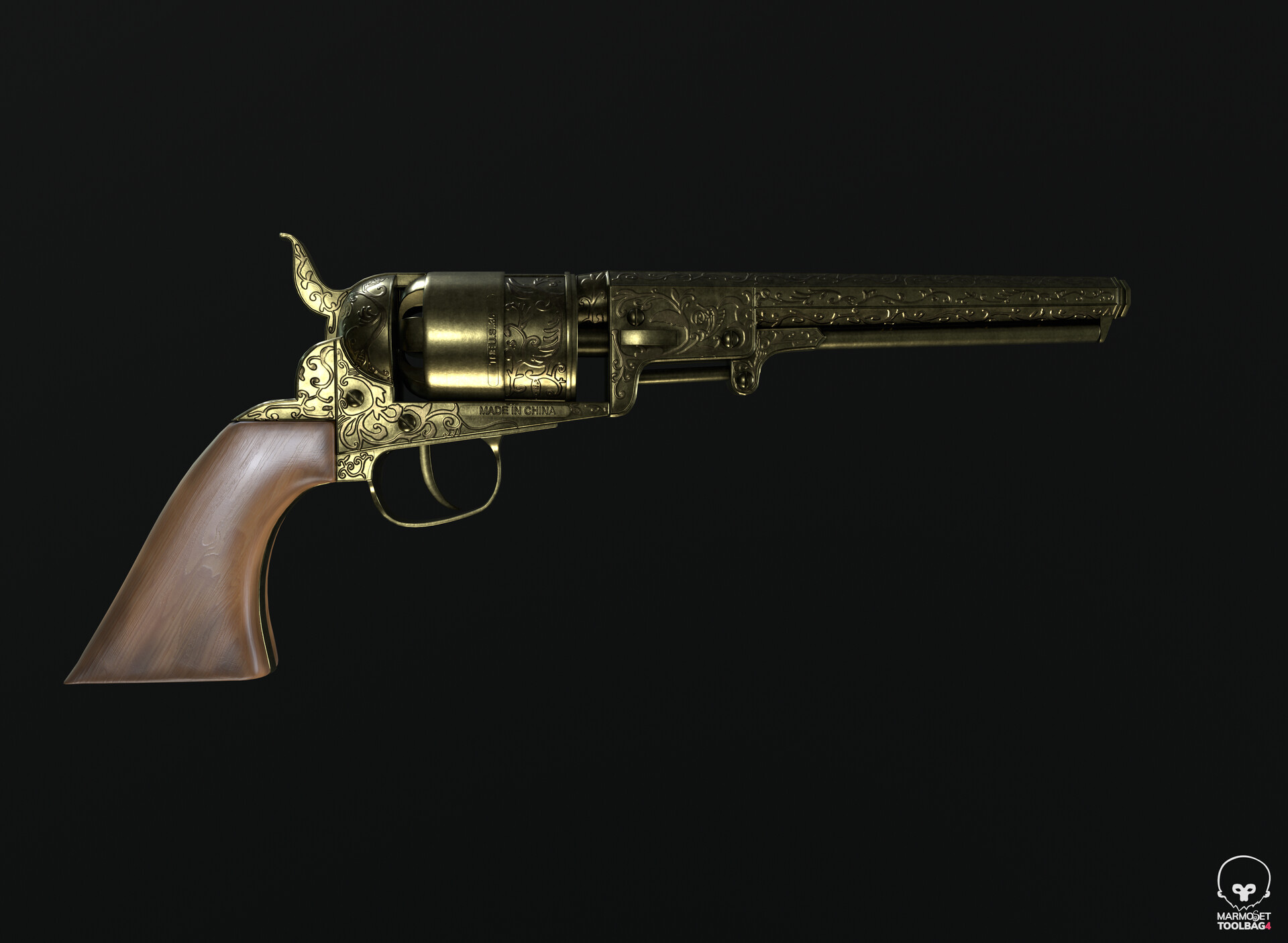 ArtStation - GUN II 3D Modelling II 3D Texturing II Practice II M_08