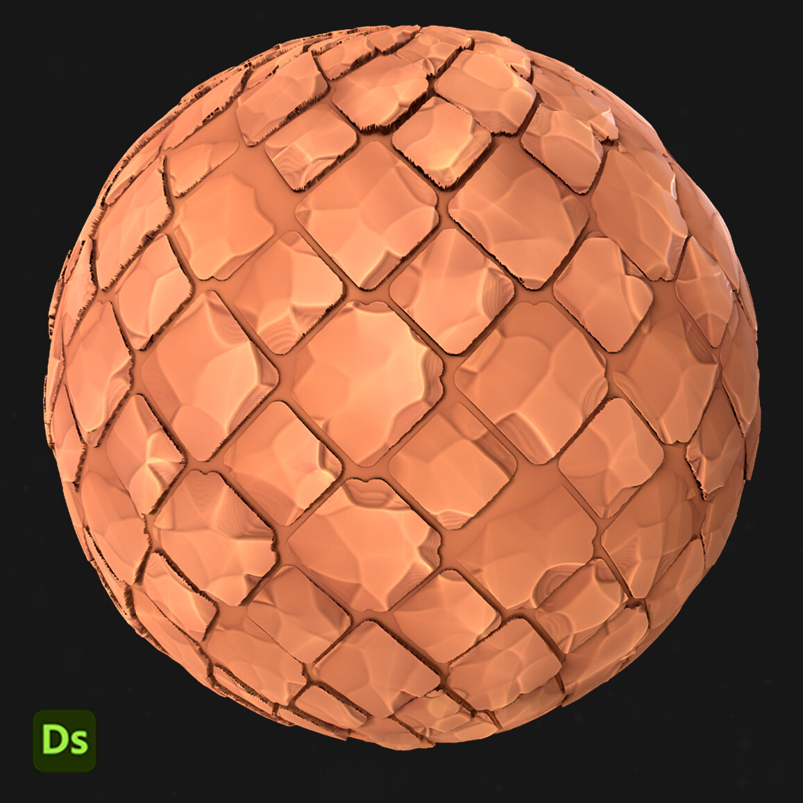 ArtStation - Desert Tiles Stylized Material - Substance Designer