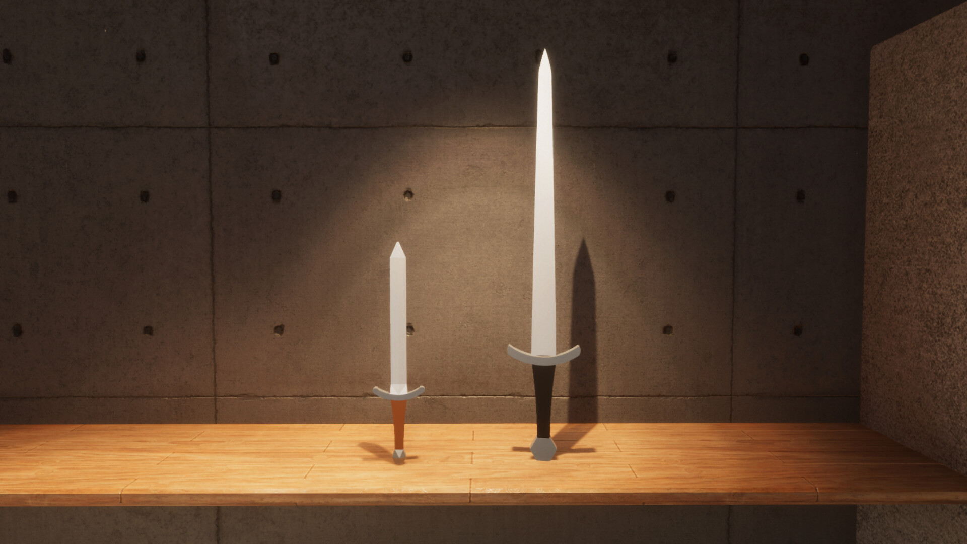 ArtStation - Low Poly Longsword & Shortsword