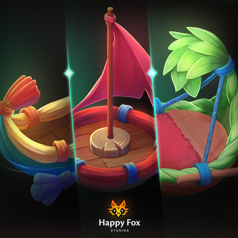 ArtStation - Game assets — Boats