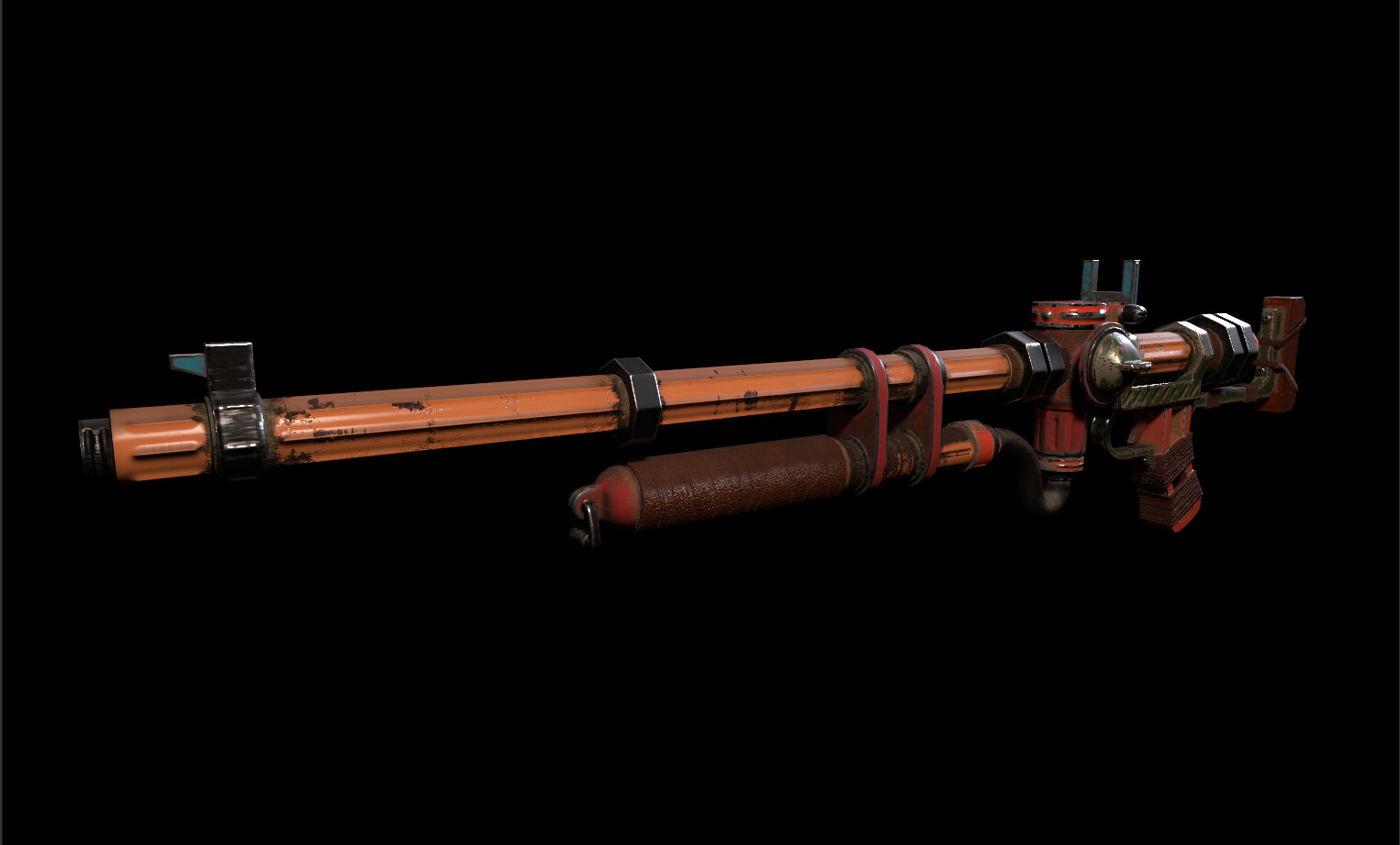 ArtStation - post apocalyptical long range rifle