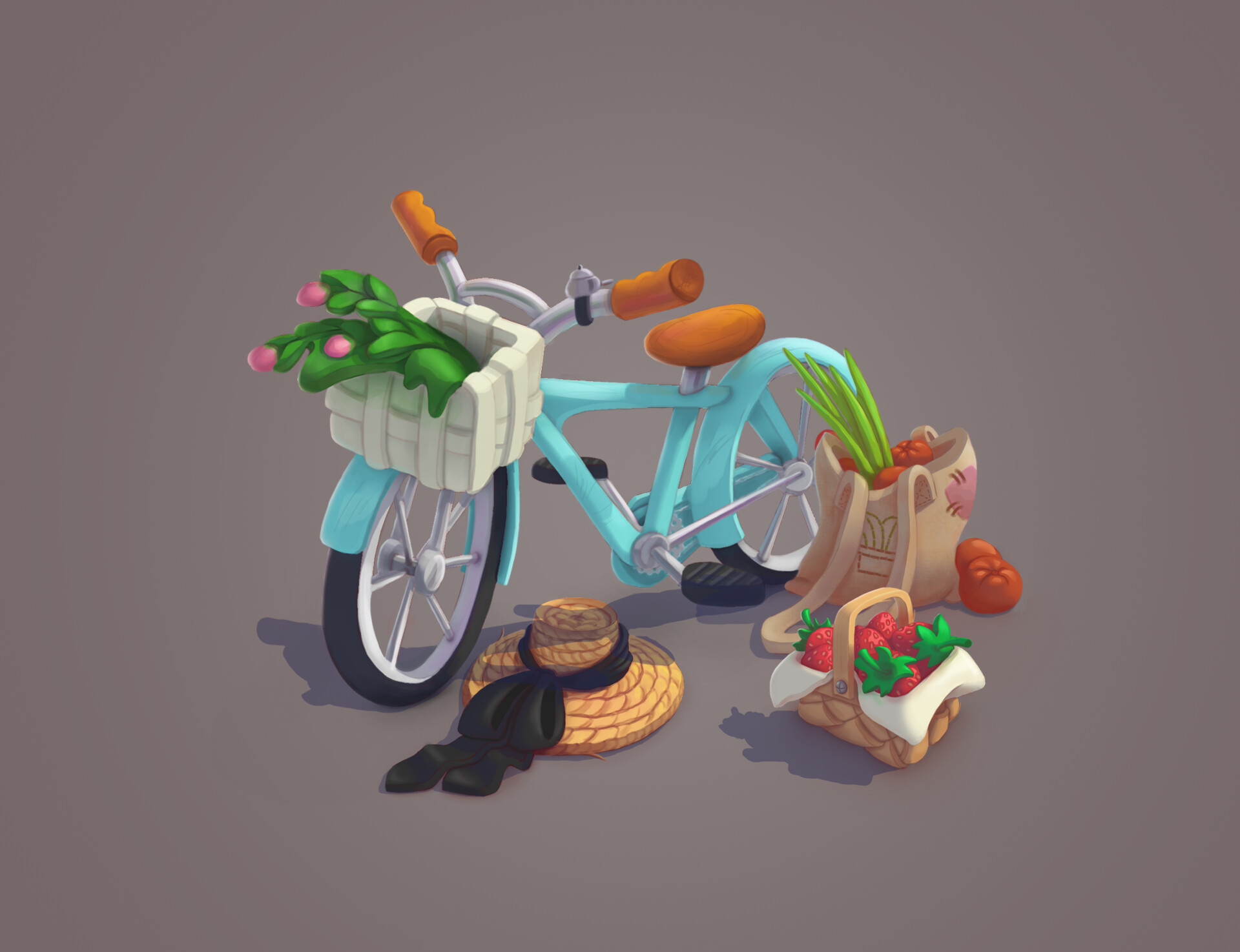 ArtStation - Summer set props