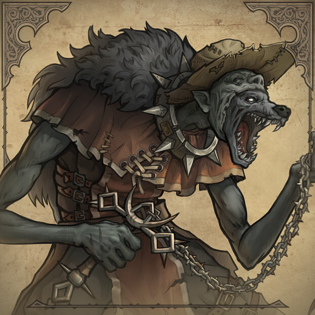 ArtStation - Houndmaster. Card Game Illustration