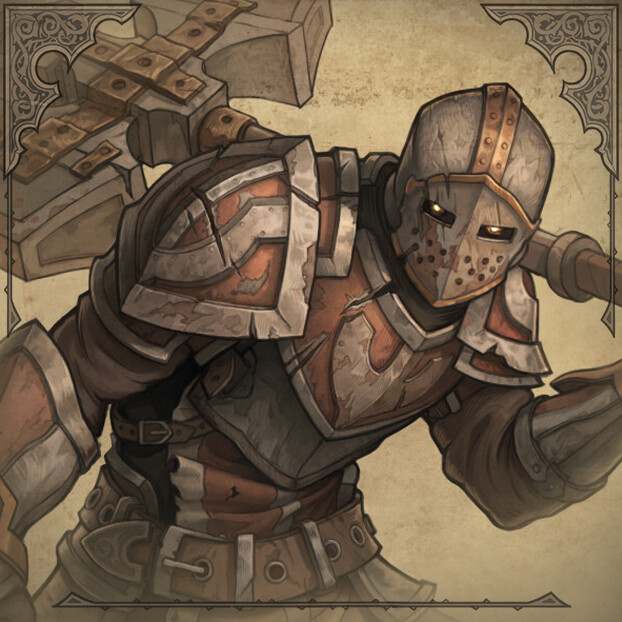 ArtStation - Templar. Card Game Illustration