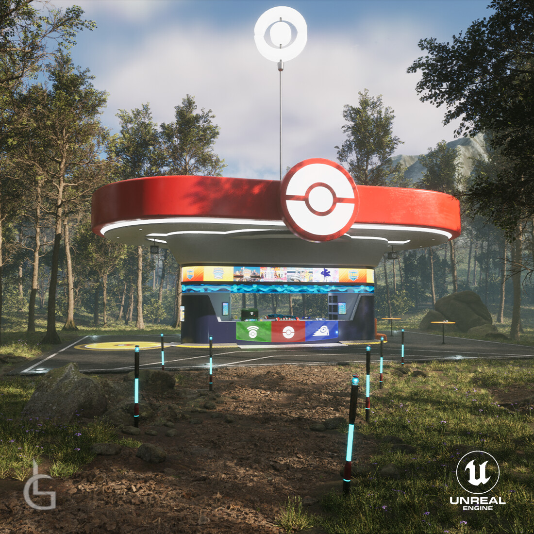 ArtStation - Pokémon Scarlet/Violet: Pokécenter UE5