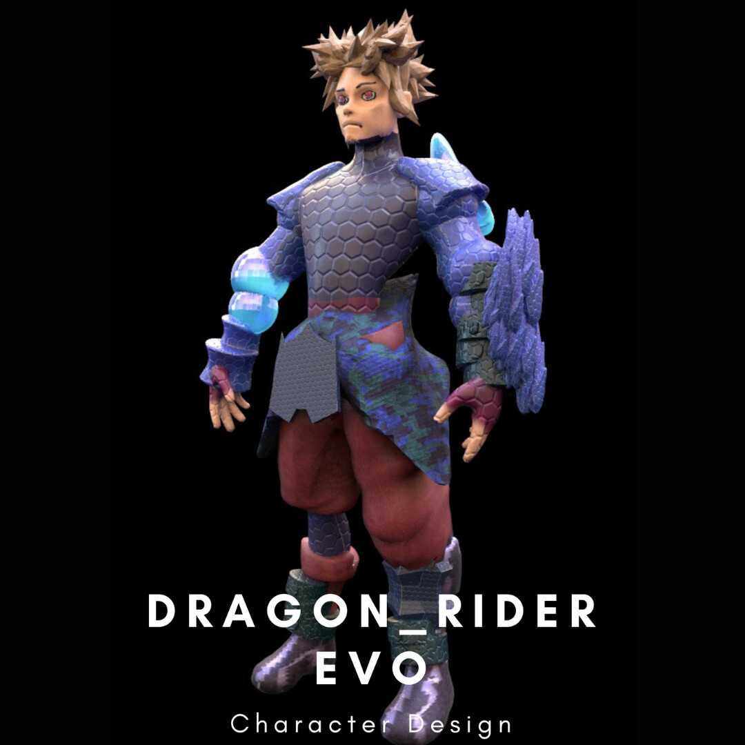 ArtStation - Evo Dragon Rider Vis 3d Concept