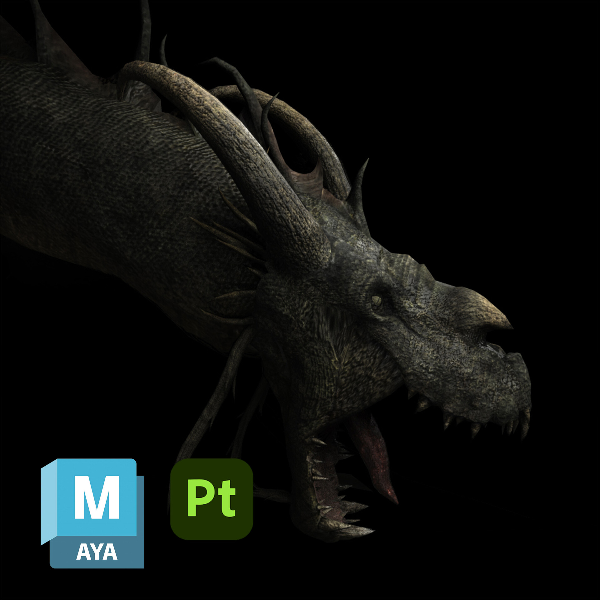 ArtStation - DRAGON TEXTURING