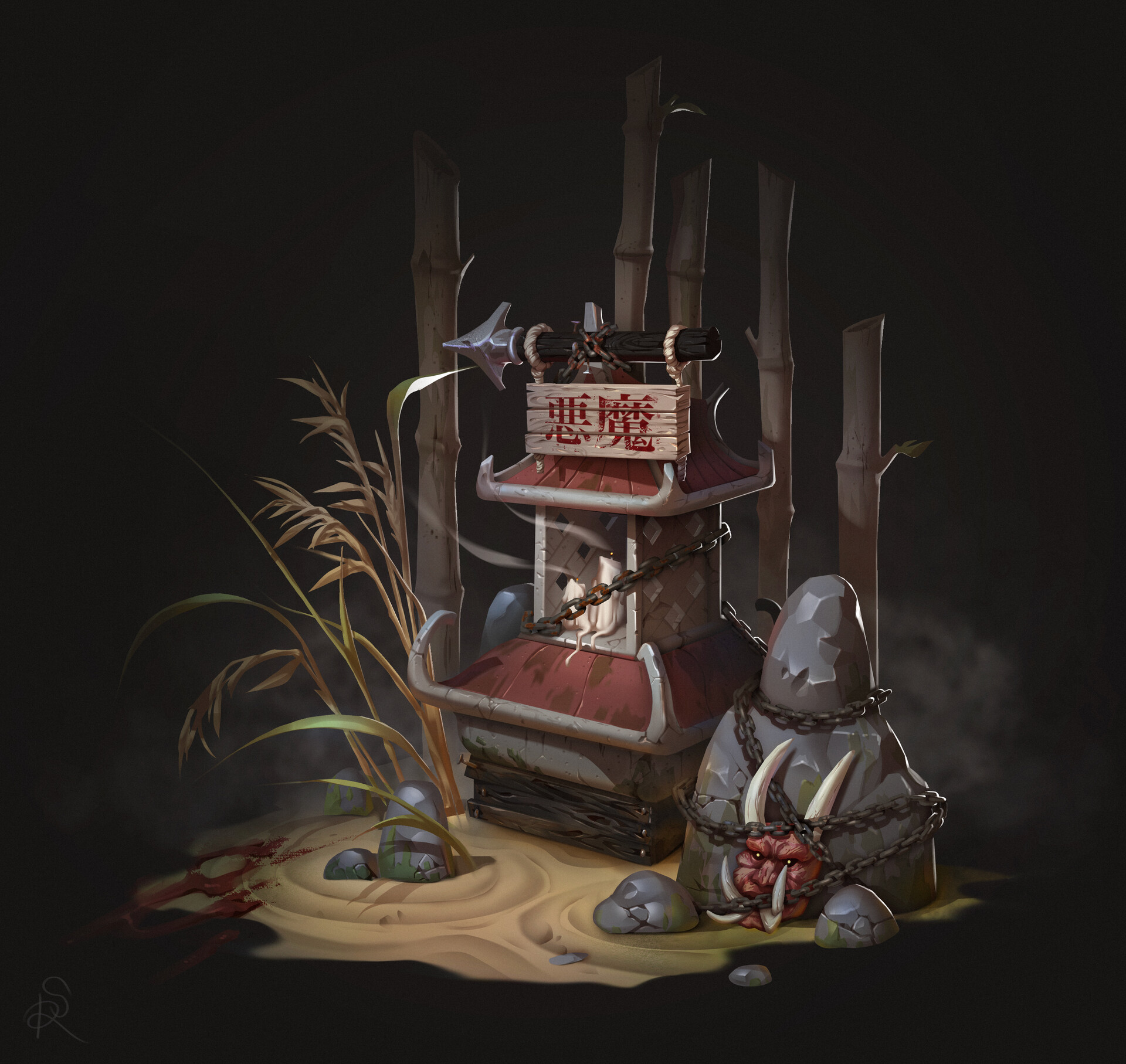 ArtStation - Demons signpost