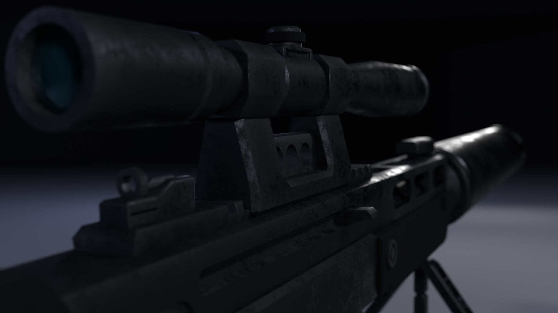 ArtStation - VSSK "Exhaust" Sniper rifle