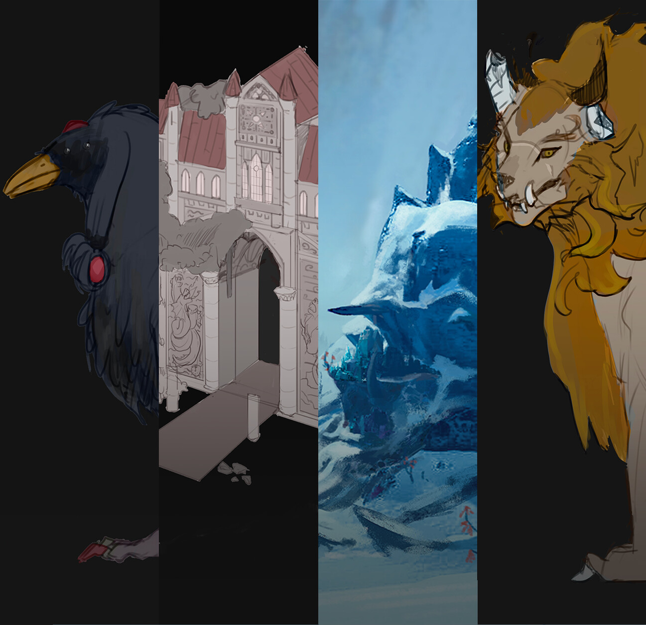 ArtStation - Creatures and their home design