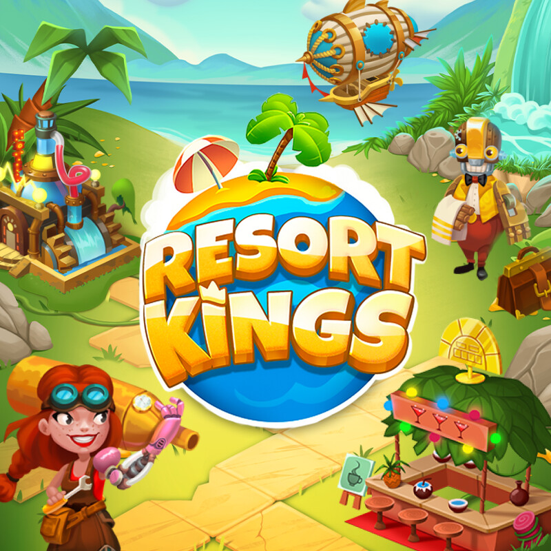 ArtStation - Stylized 2D Art (Resort Kings)