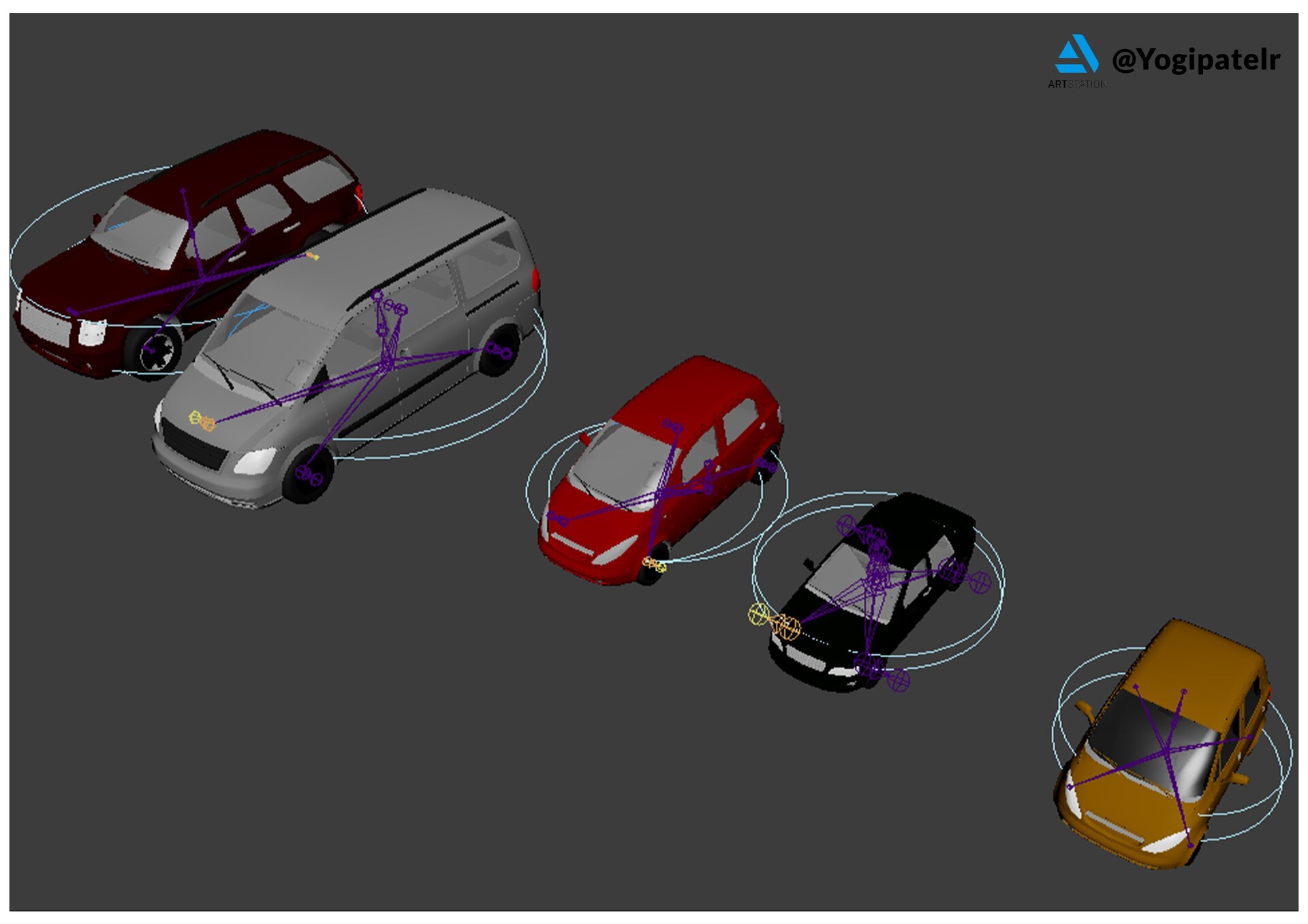 ArtStation - Background Car Rig & Main Bus Rig For Film Project