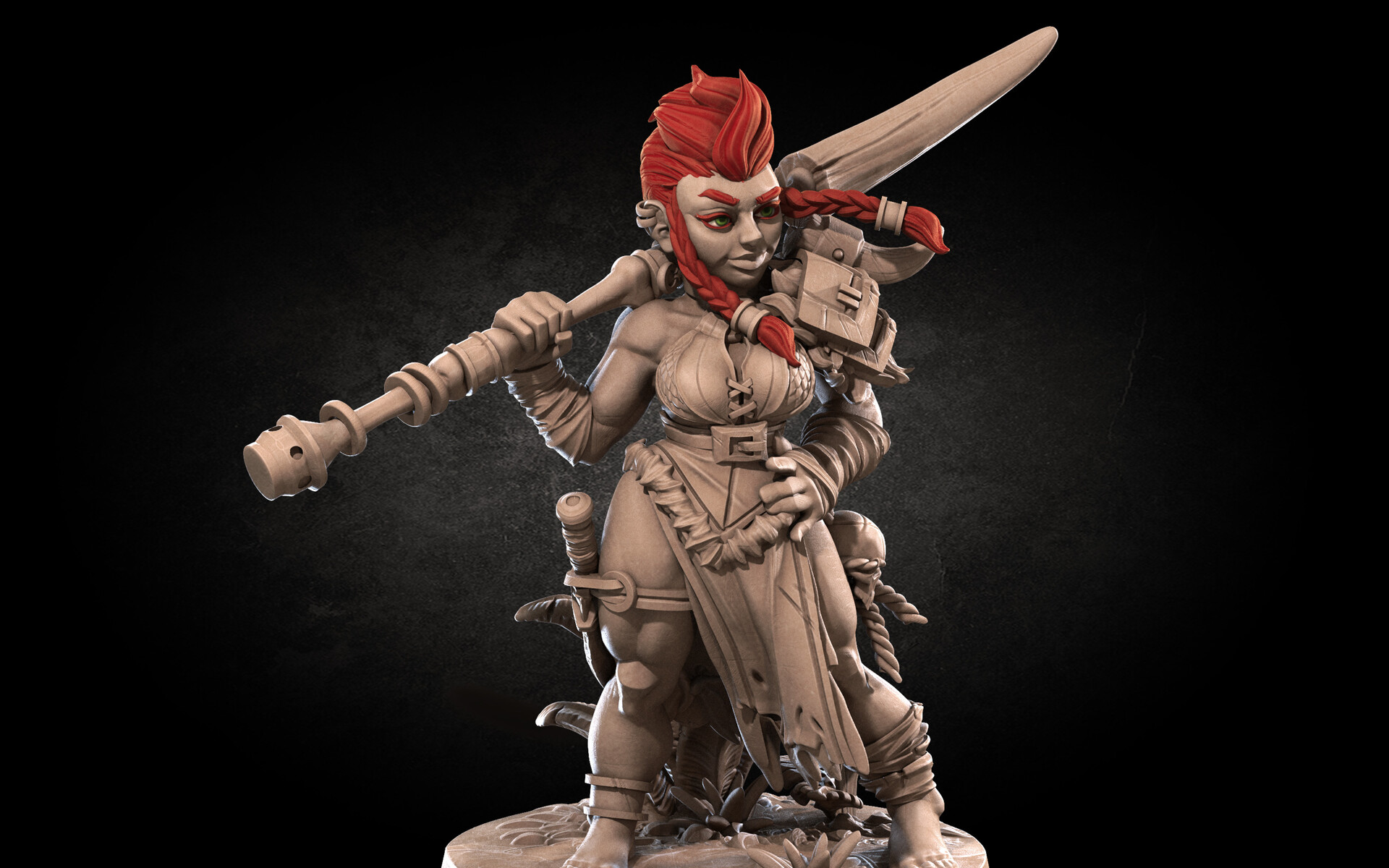 ArtStation - Olga, the Amazon Dwarf