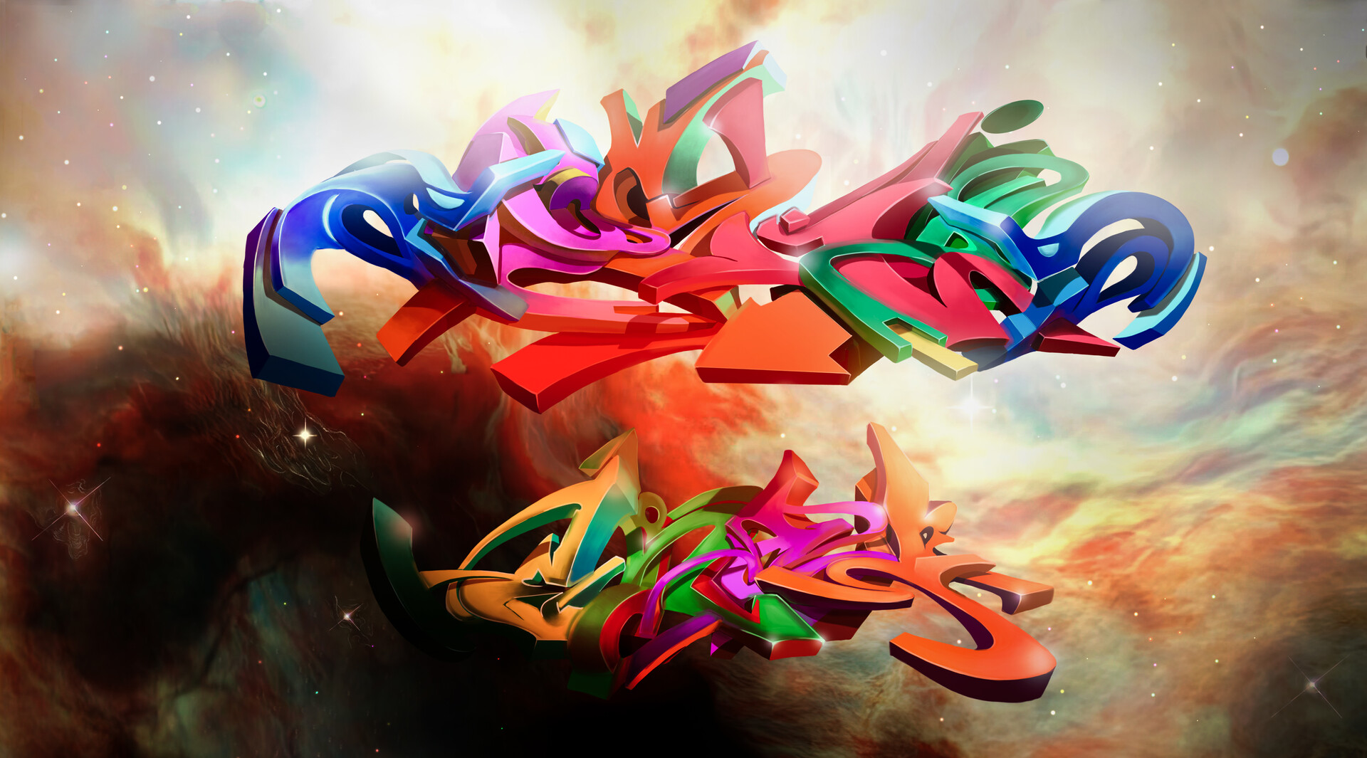 ArtStation - space art illustration project WIP