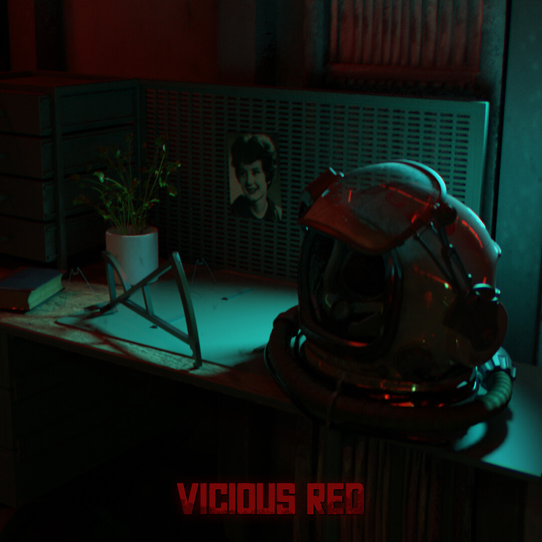 ArtStation - Early concept of the saferoom "Vicious Red"