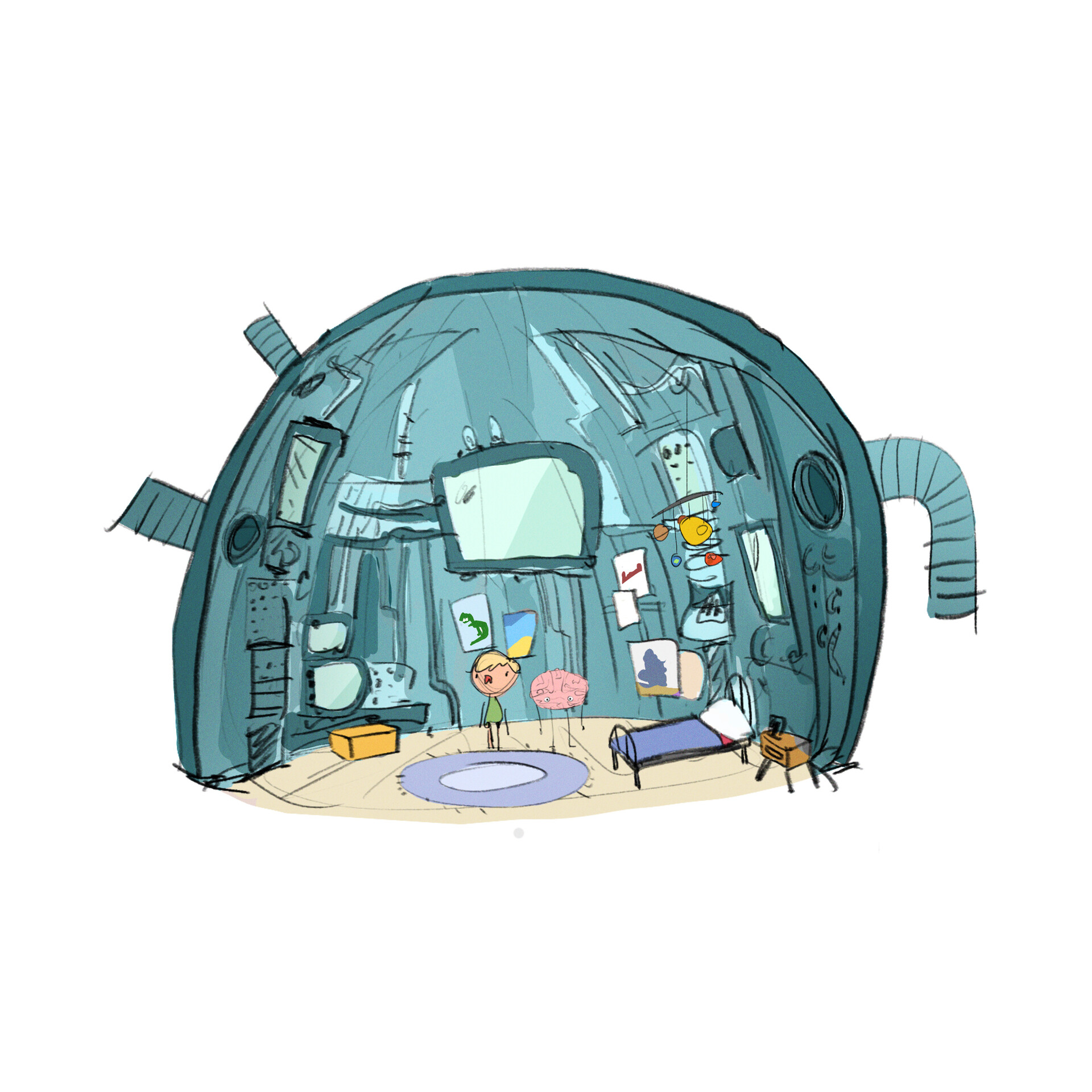 ArtStation - Brain - Set Concept