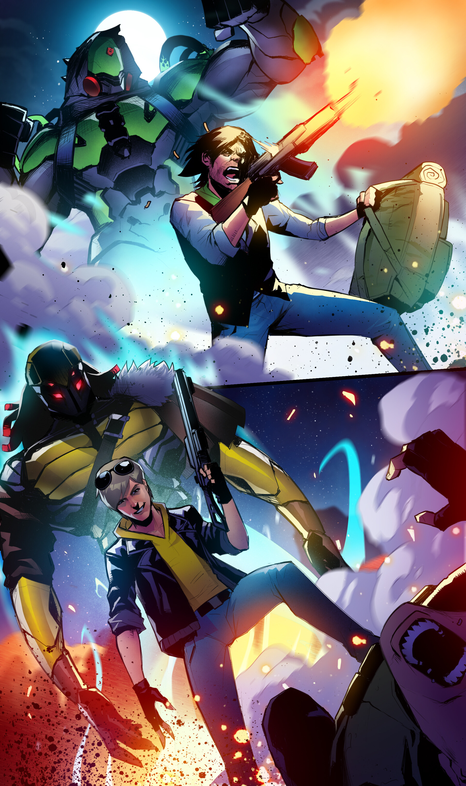 ArtStation - Garena Free Fire - Rampage Redemption (Comic Art)