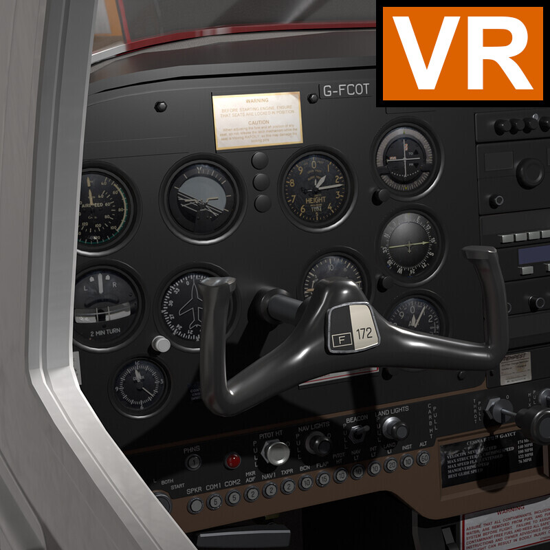 ArtStation - (VR Training) Cessna plane model