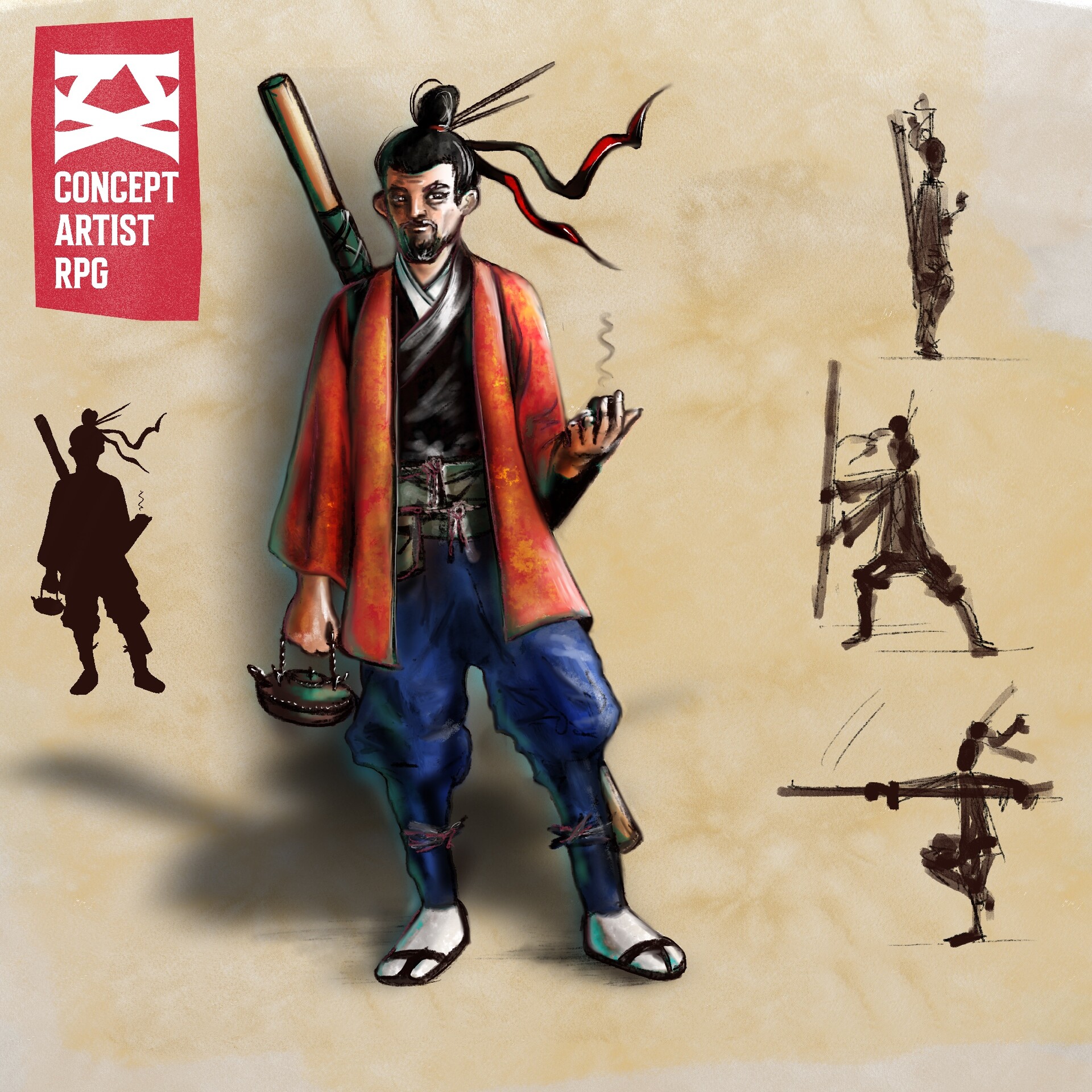 ArtStation - Main character for the art marathon CARPG9