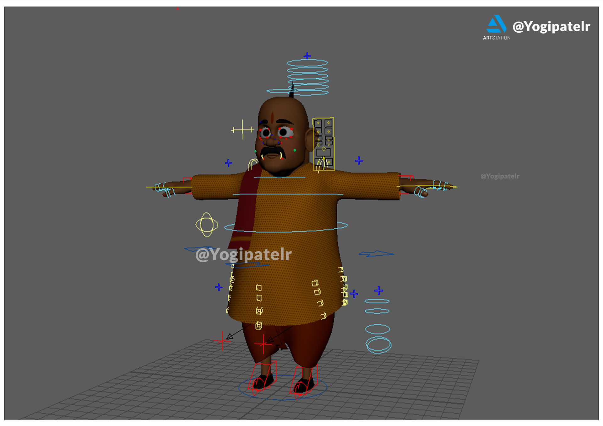 ArtStation - 11 Character Rig For Short Film Project