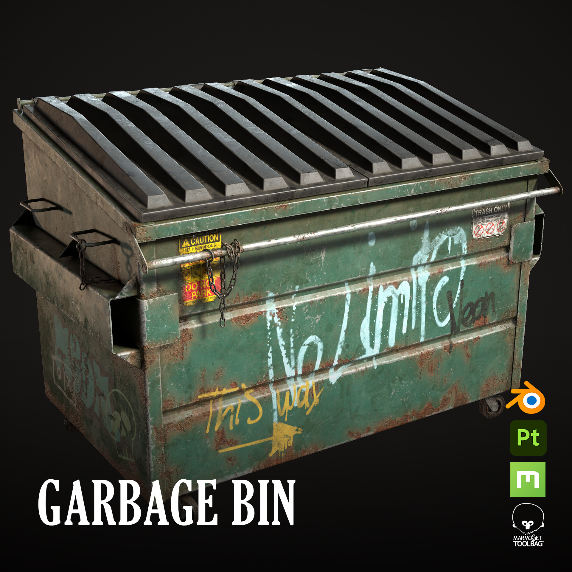 ArtStation - Garbage Bin