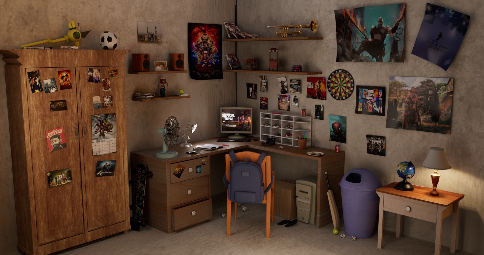 ArtStation - Gamer room