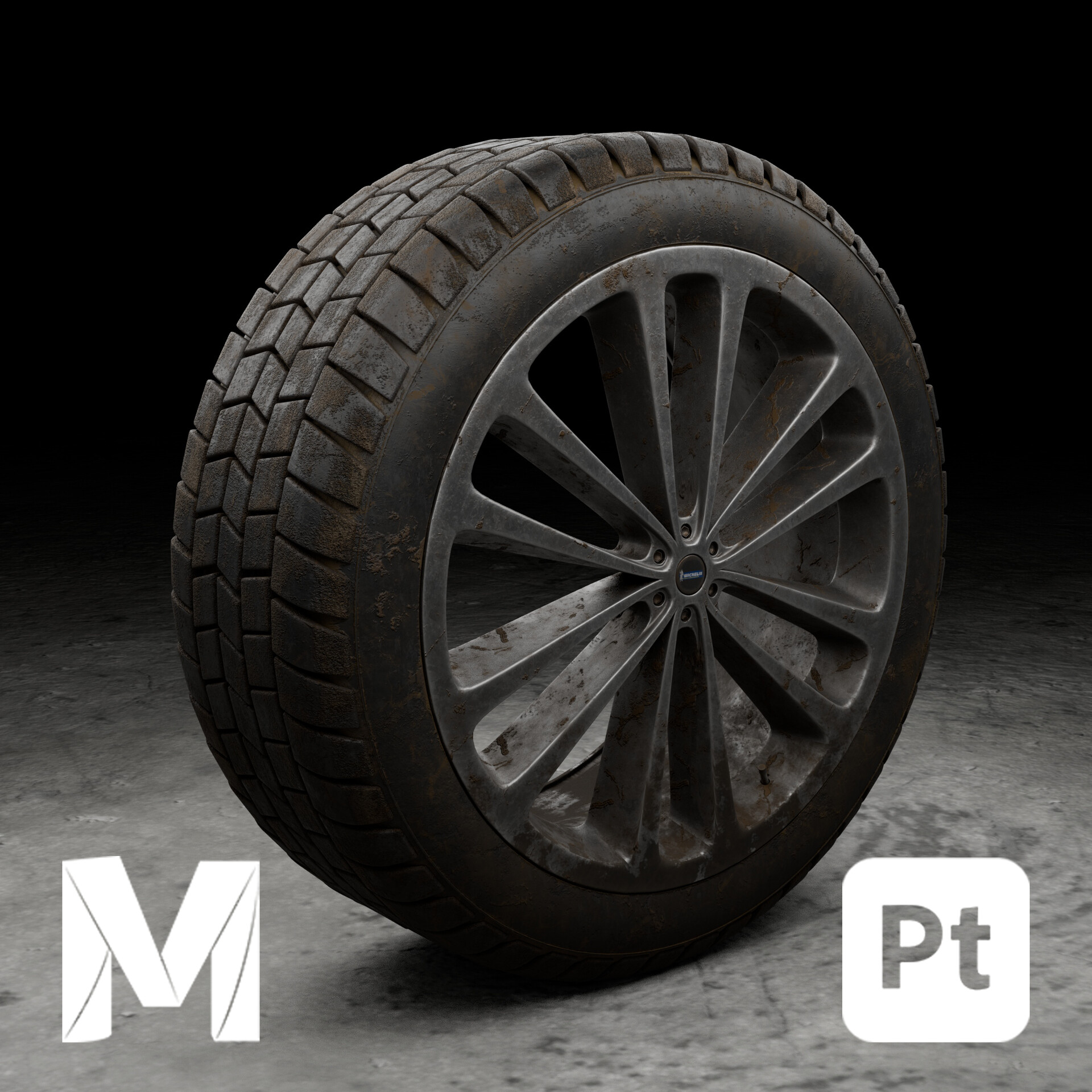 ArtStation - Dirty Tire