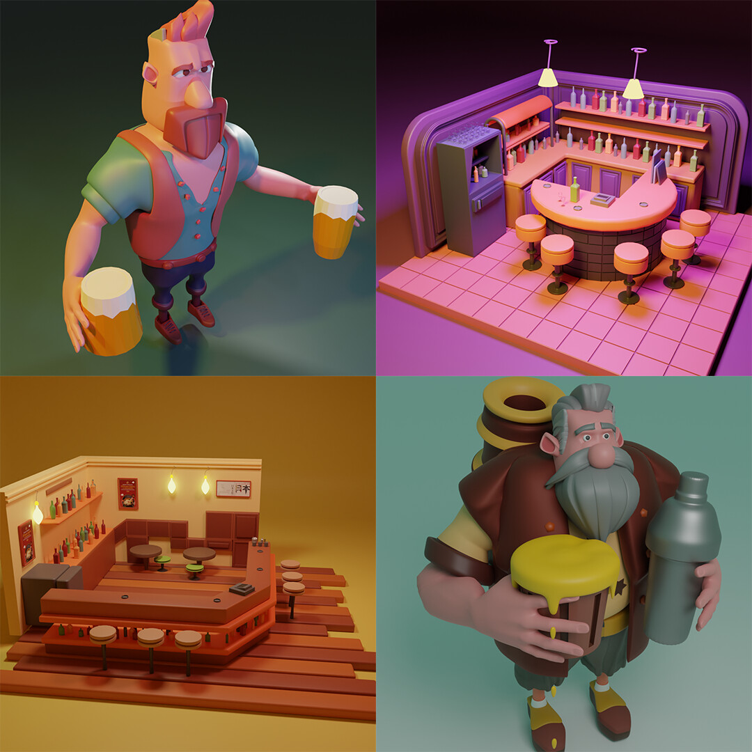 ArtStation - Bar Concept