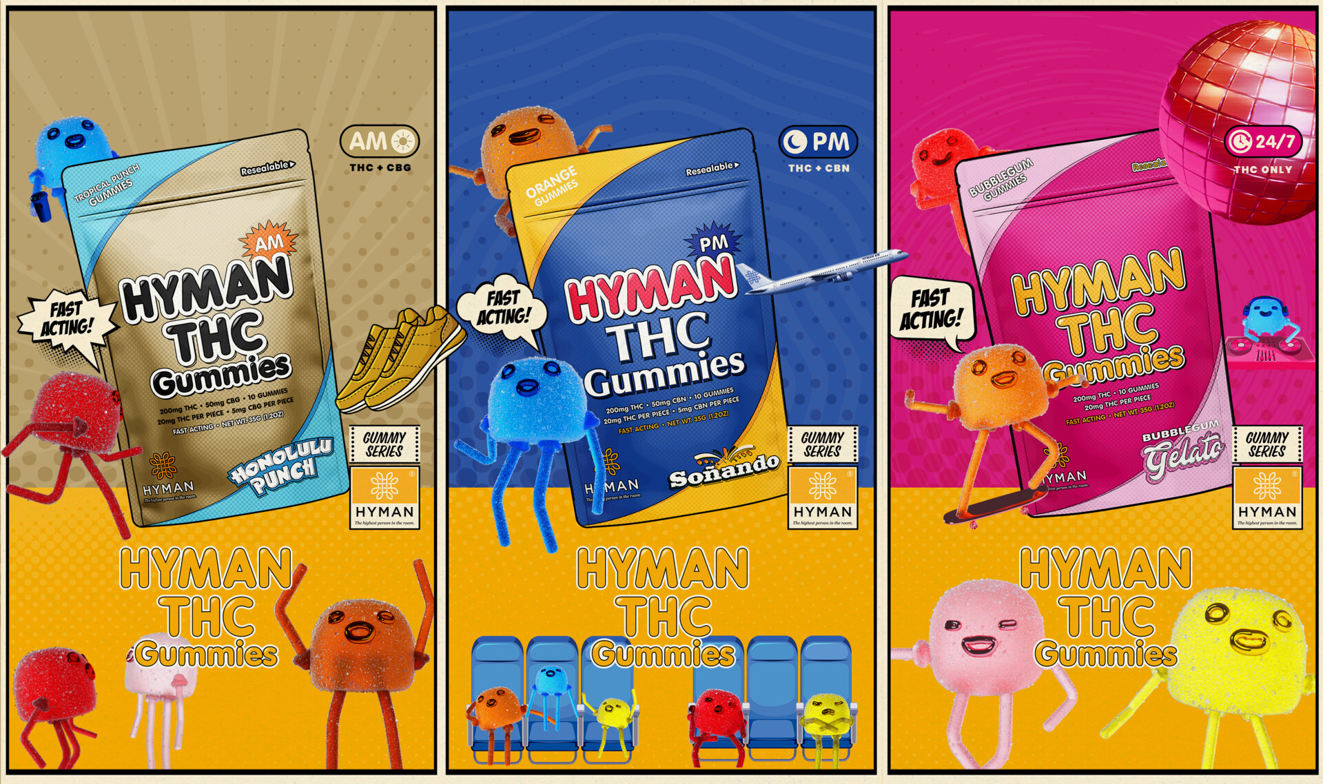 ArtStation - HYMAN | Gummies - PM, AM, & ALLDAY
