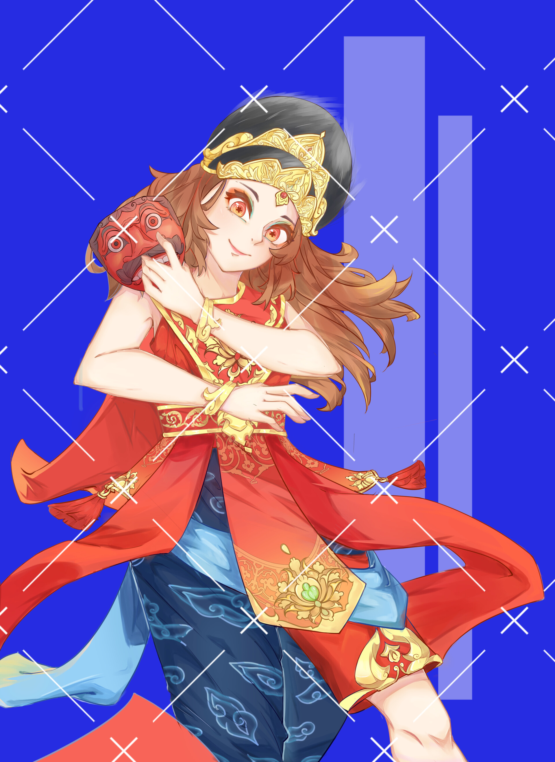 ArtStation - Tari Topeng / Mask Dance