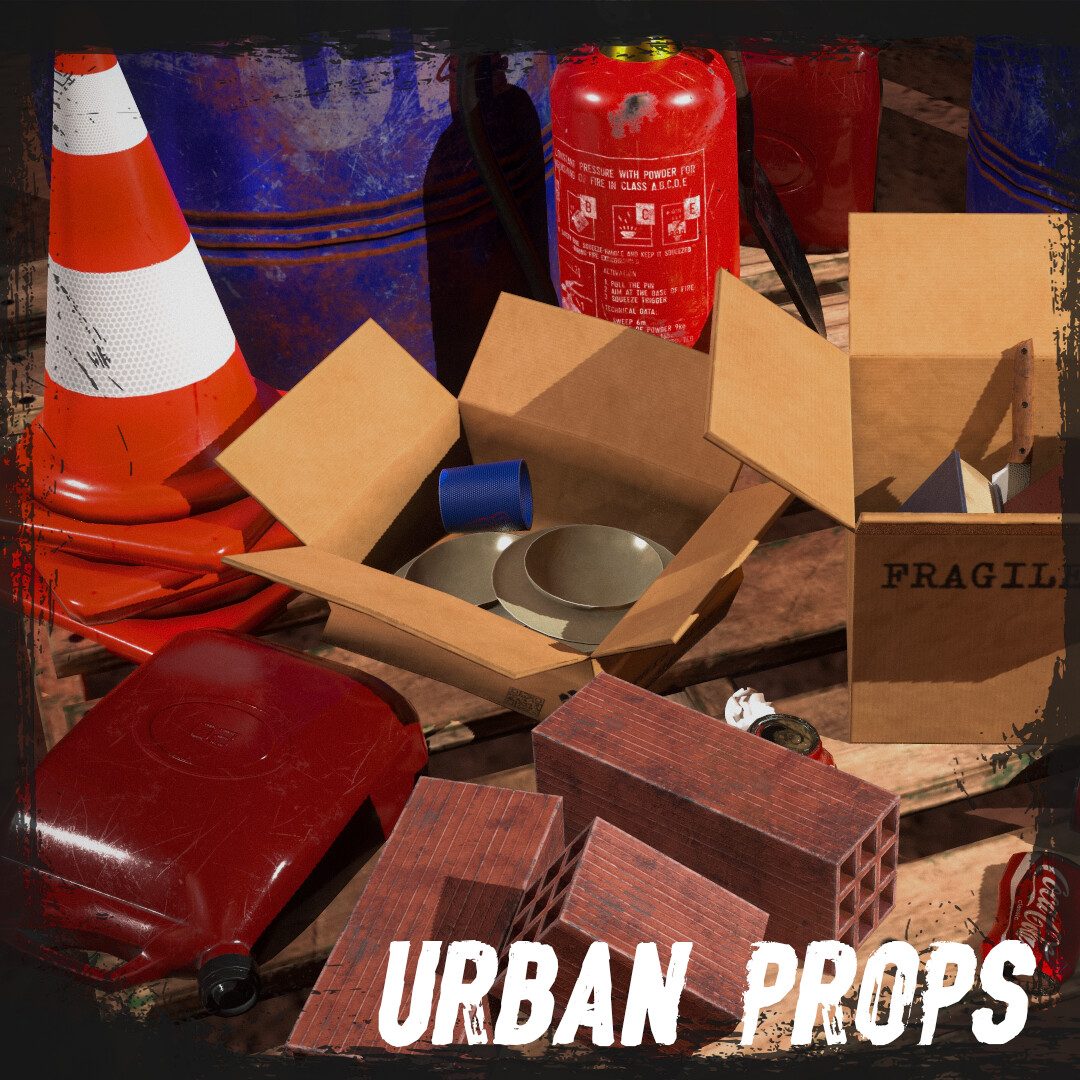 ArtStation - Urban Props Scene