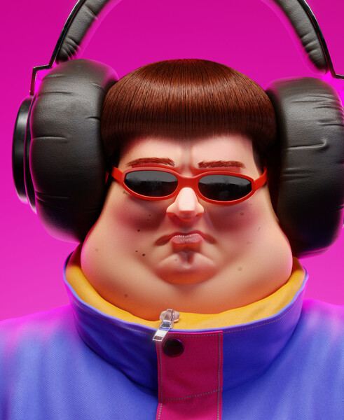 ArtStation - Oliver Tree - Fat Version Portrait
