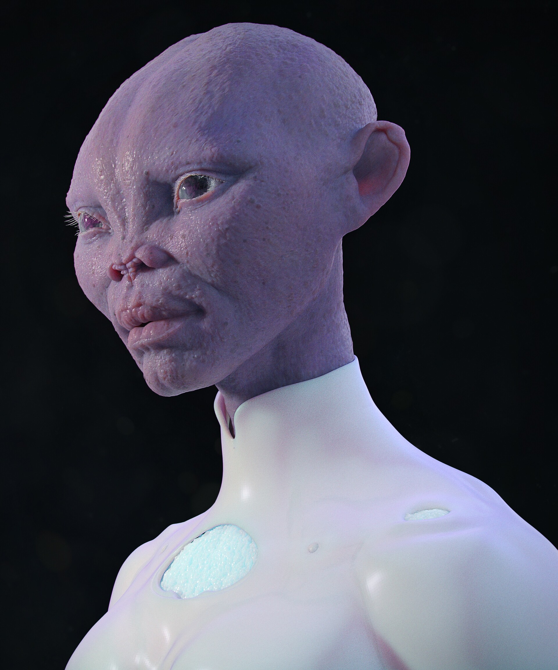 ArtStation - "Alien Nun" Concept Portrait | Creature Design