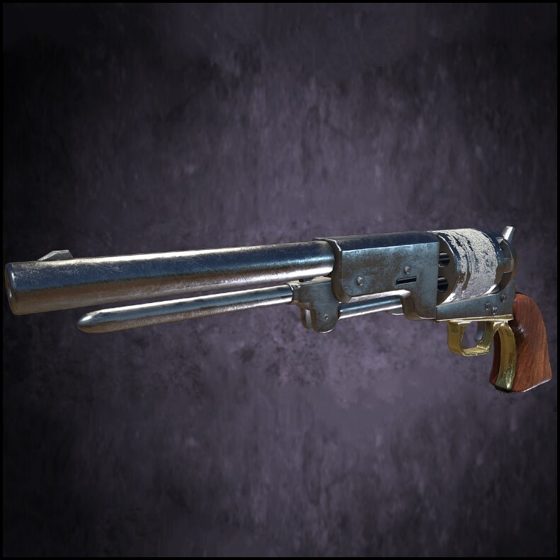 ArtStation - Final Presentation: Colt Walker Revolver