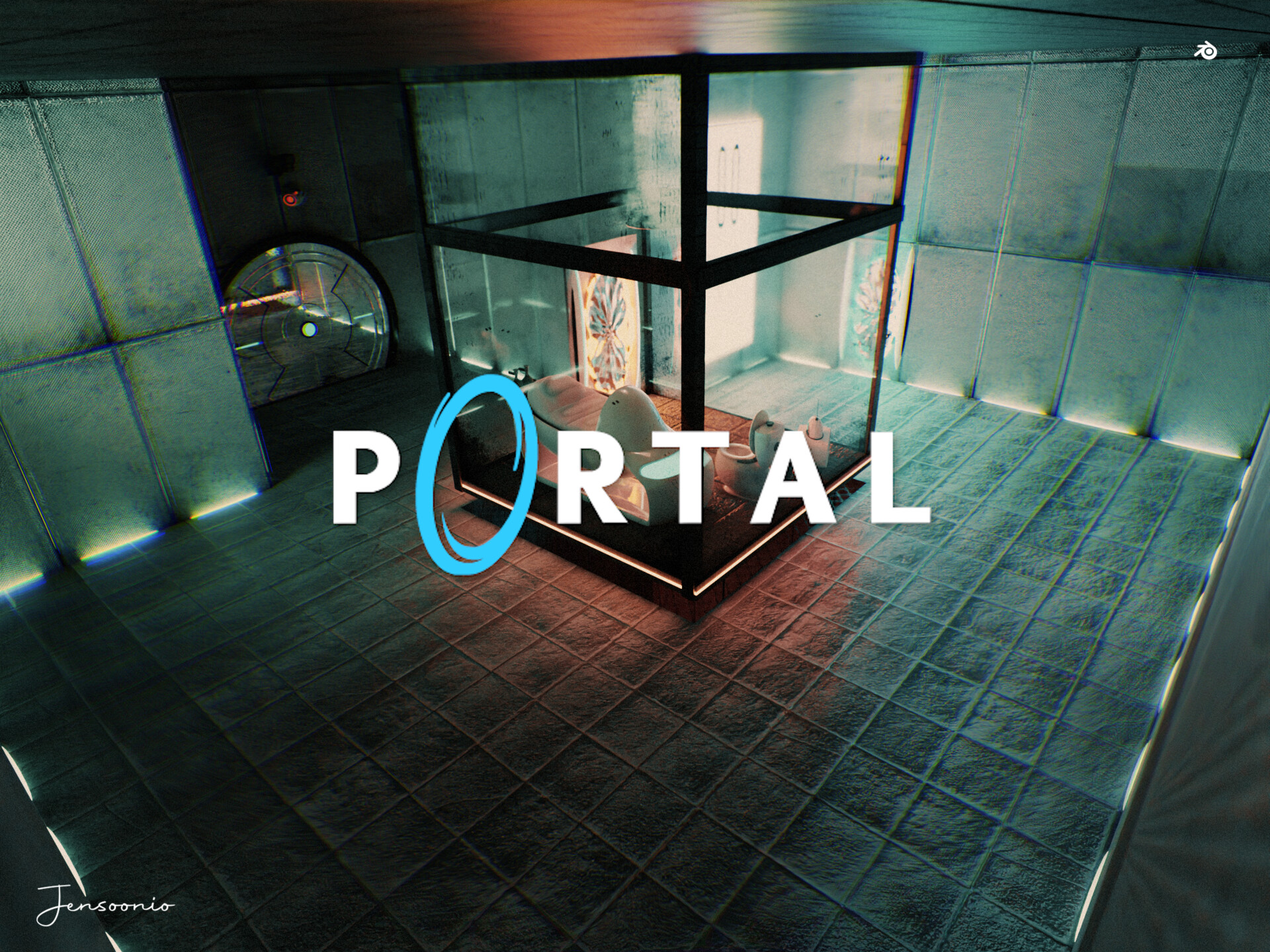 ArtStation - Portal Chamber 00 Remake
