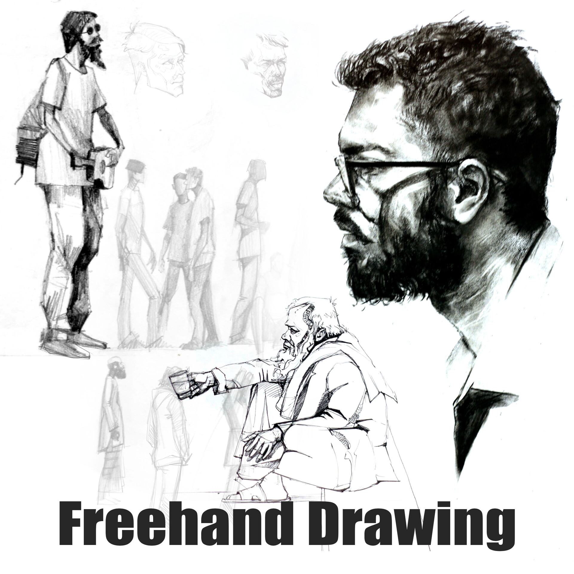 ArtStation - Hand Drawing on paper