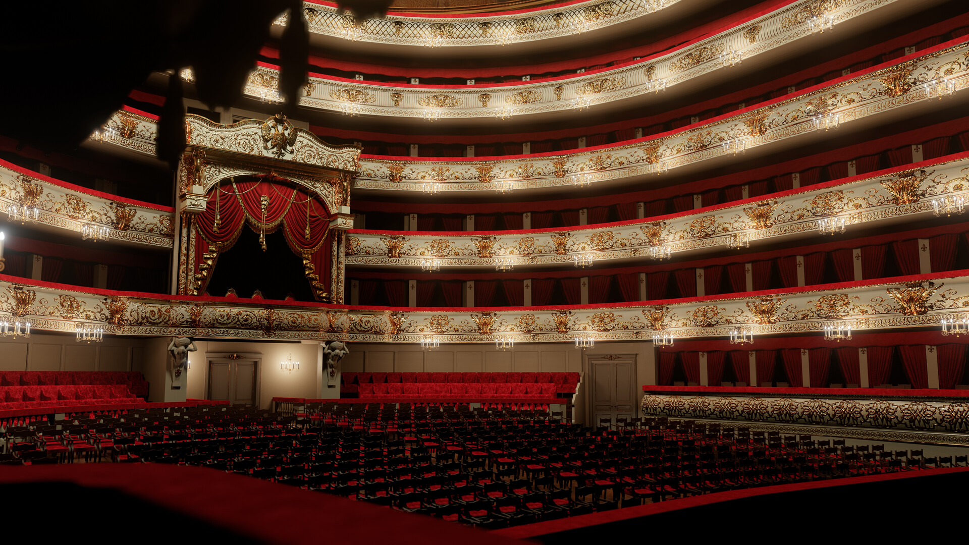 ArtStation - Theatre hall model