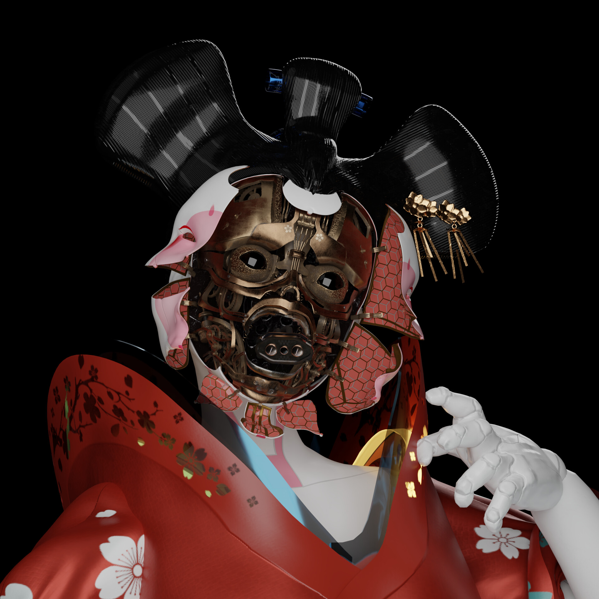 ArtStation - Ghost in the Shell Geisha