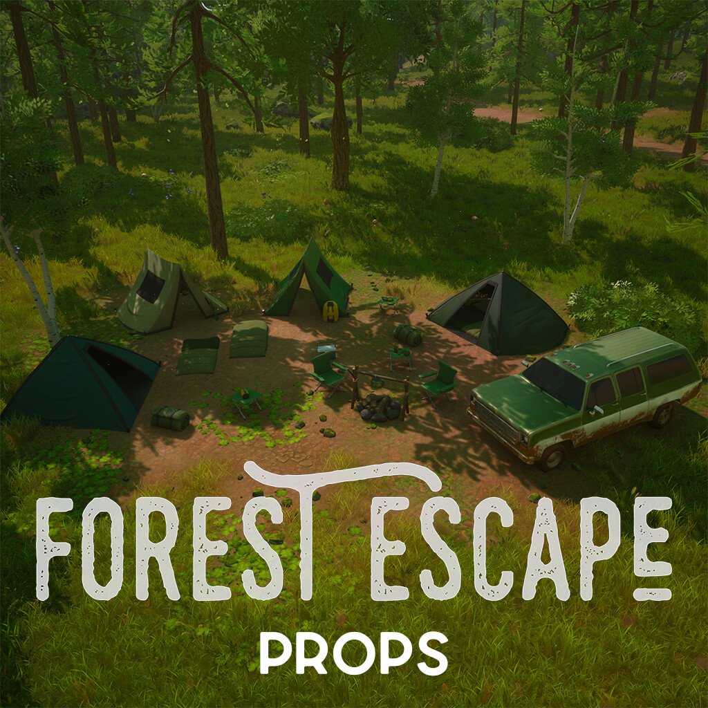 ArtStation - Forest Escape Camp Props