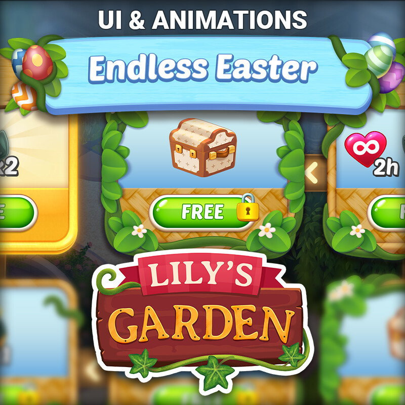 ArtStation - Easter Endless Offer - Lily's Garden UI