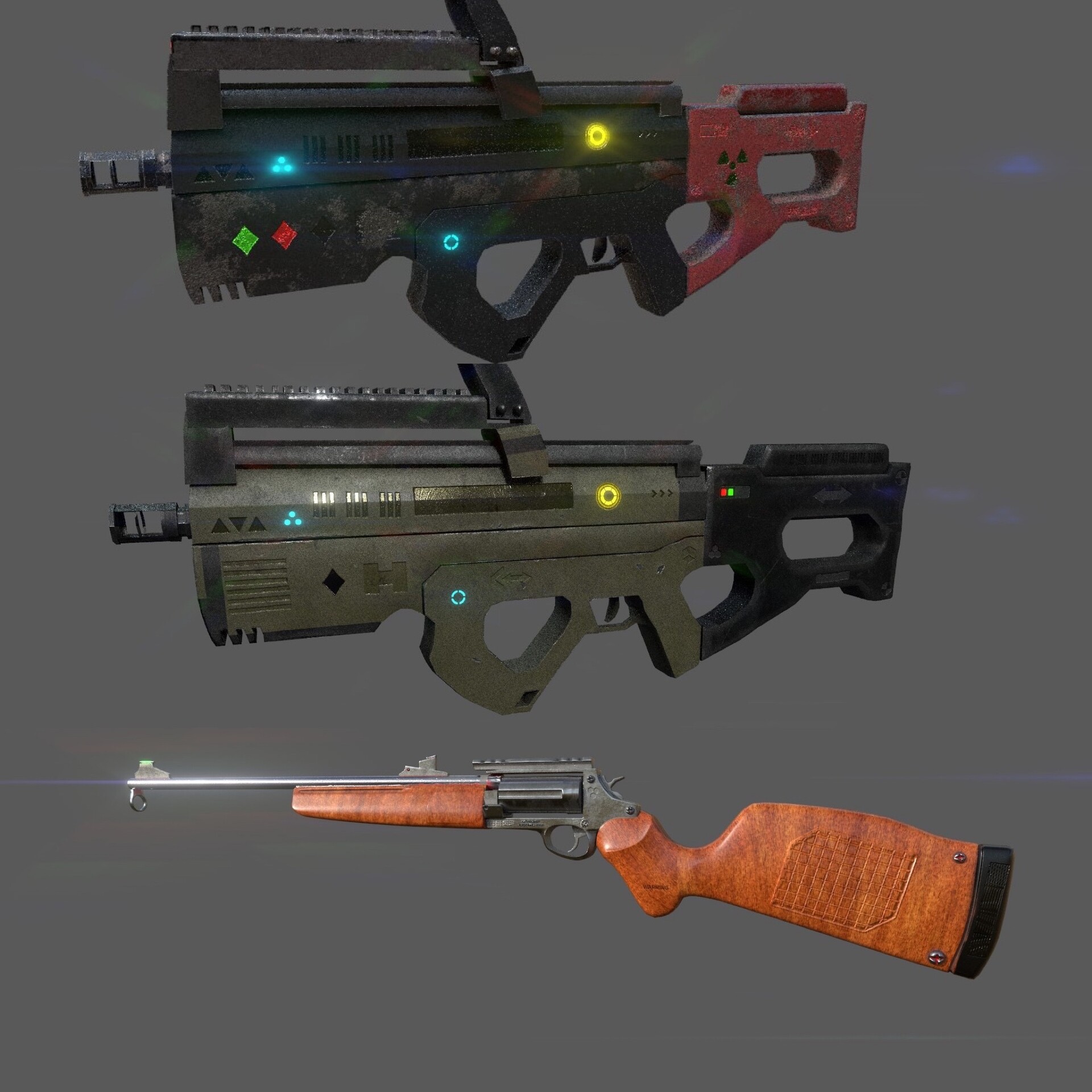 ArtStation - some weapon Props Game ready