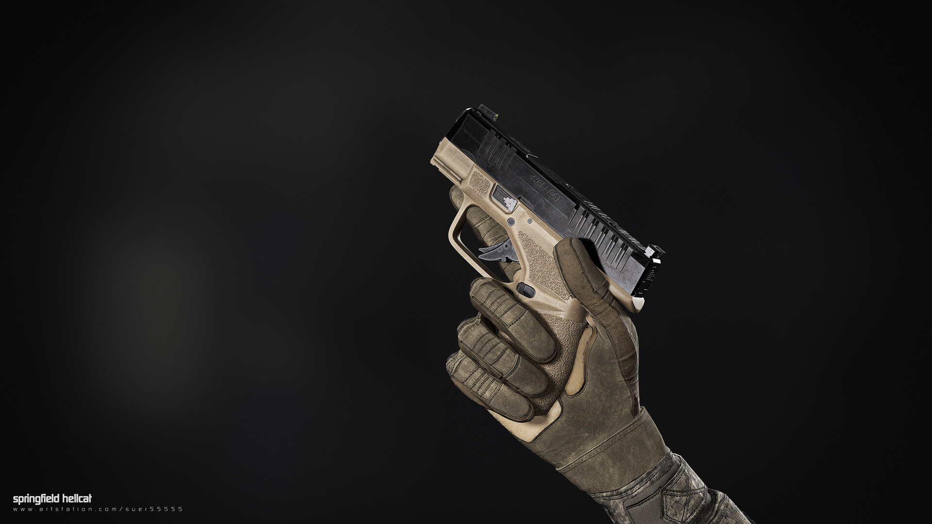 ArtStation - Springfield Hellcat / handgun Animations