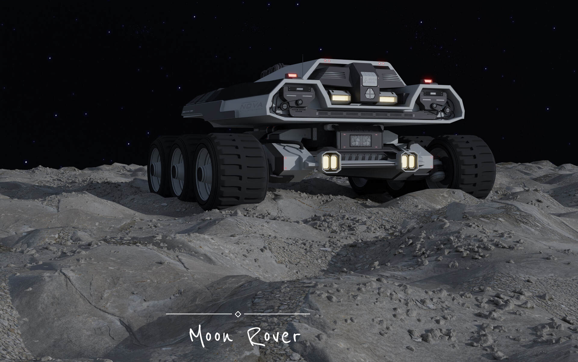 ArtStation - Sci-Fi Moon Rover
