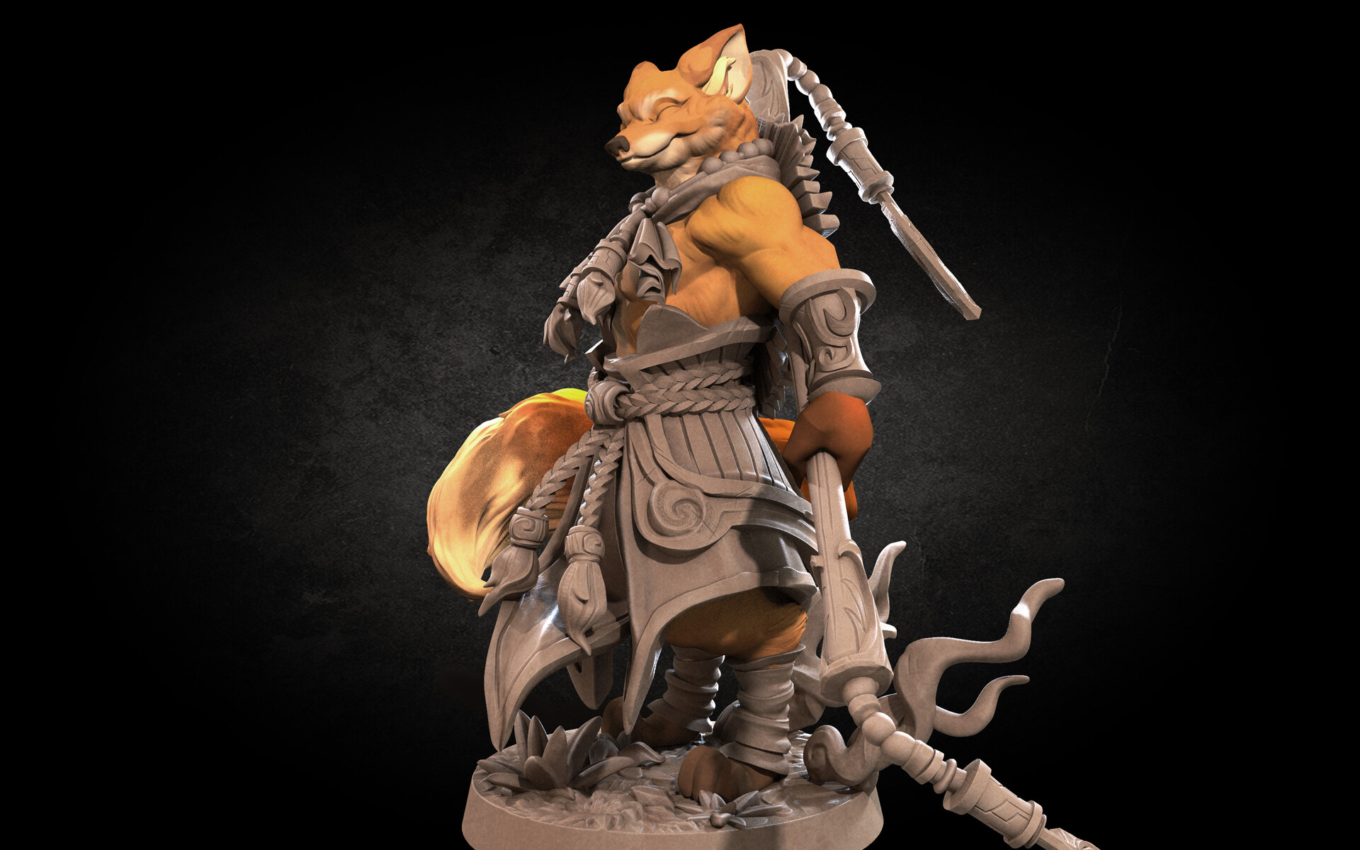ArtStation - Foxfolk Monk