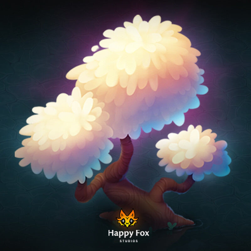 ArtStation - Game assets — White trees