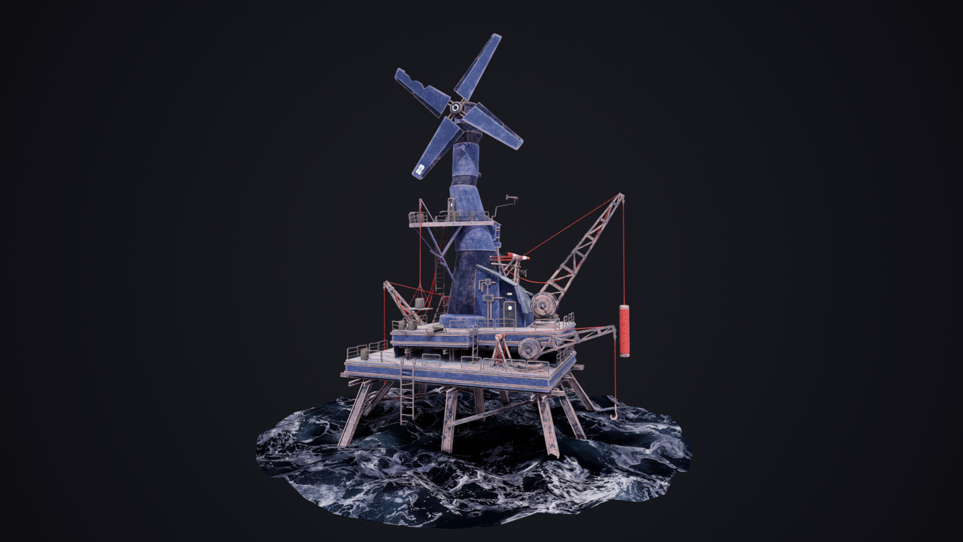 ArtStation - Oil Rig Mill