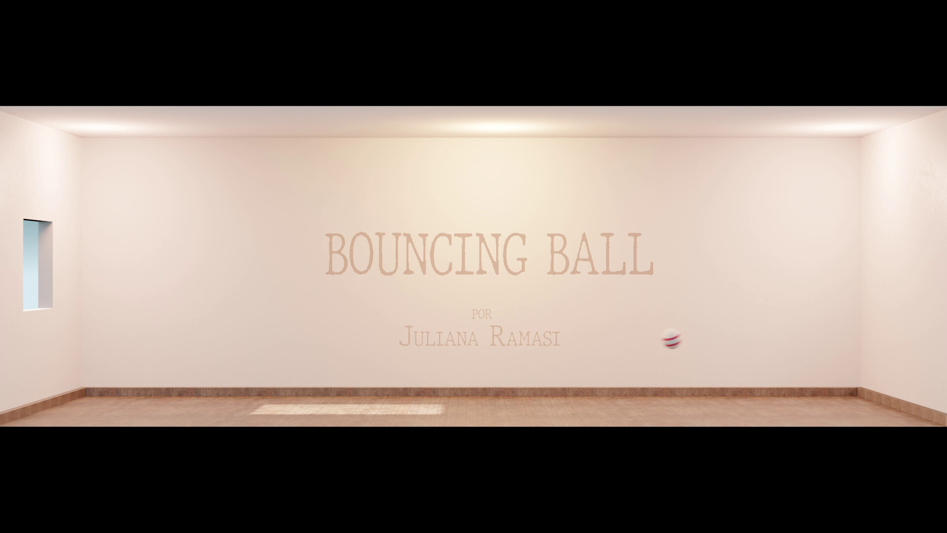 ArtStation - Bouncing Ball in the Room