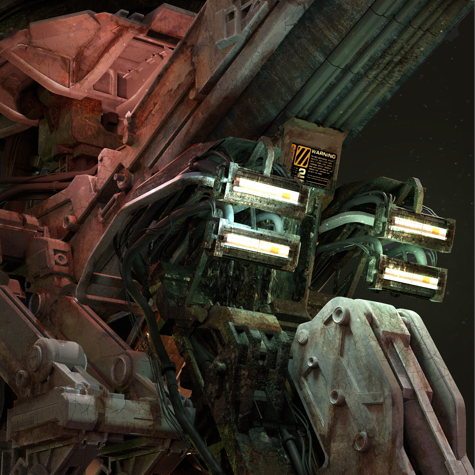 ArtStation - Industrial cave props