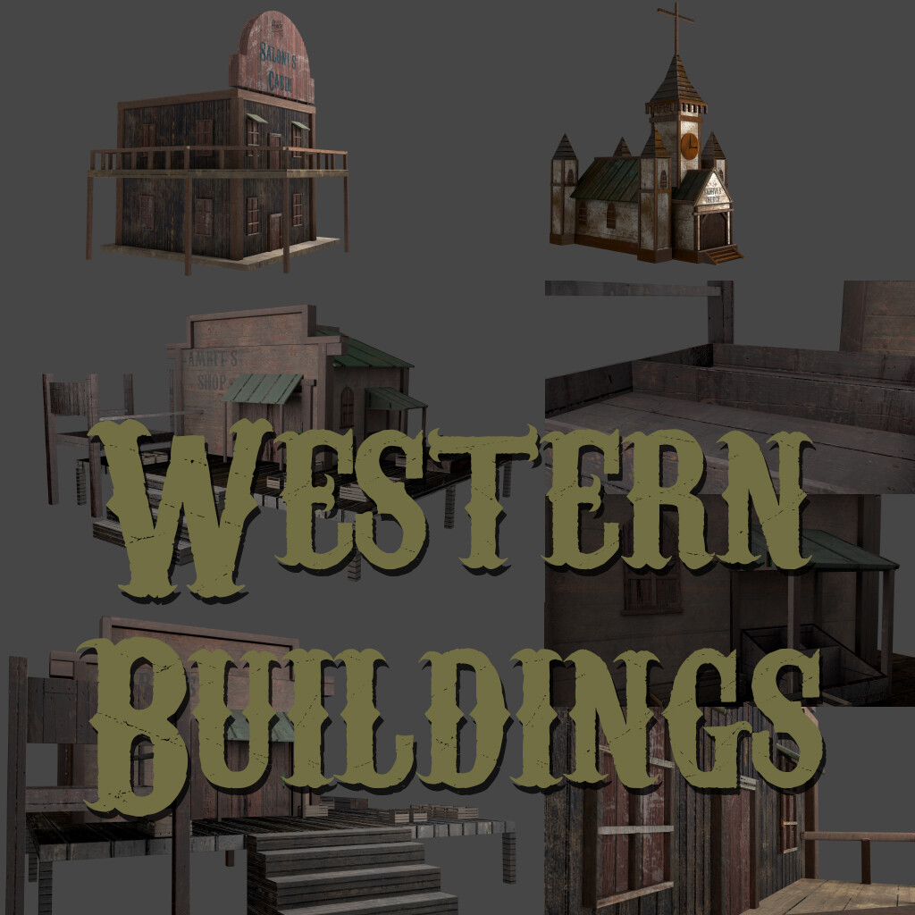 ArtStation - Western Buildings